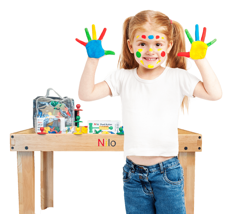 Small Toddler Activity Table Nilo Toys® - With Accessory Holes