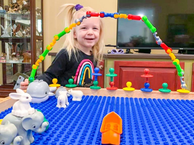 Blue 2-Sided Baseplates by Nilo Compatible with Lego & Duplo Blocks