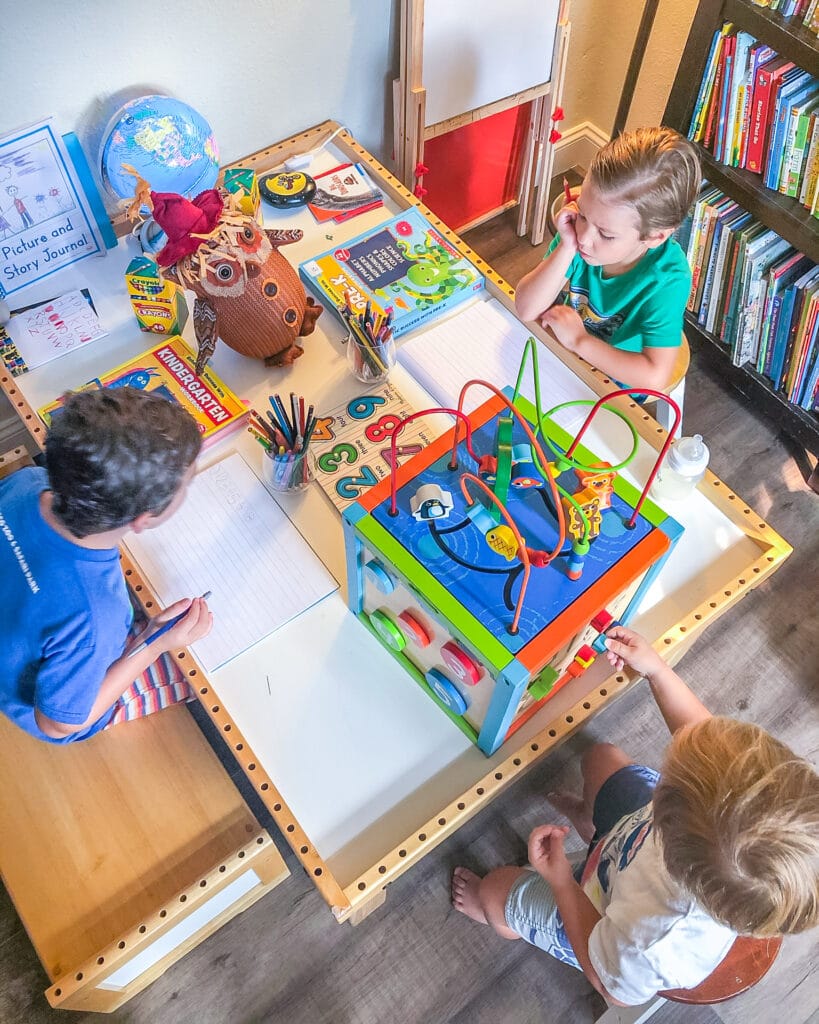 Large Activity Table for Kids with Accessory Holes - Shop Now