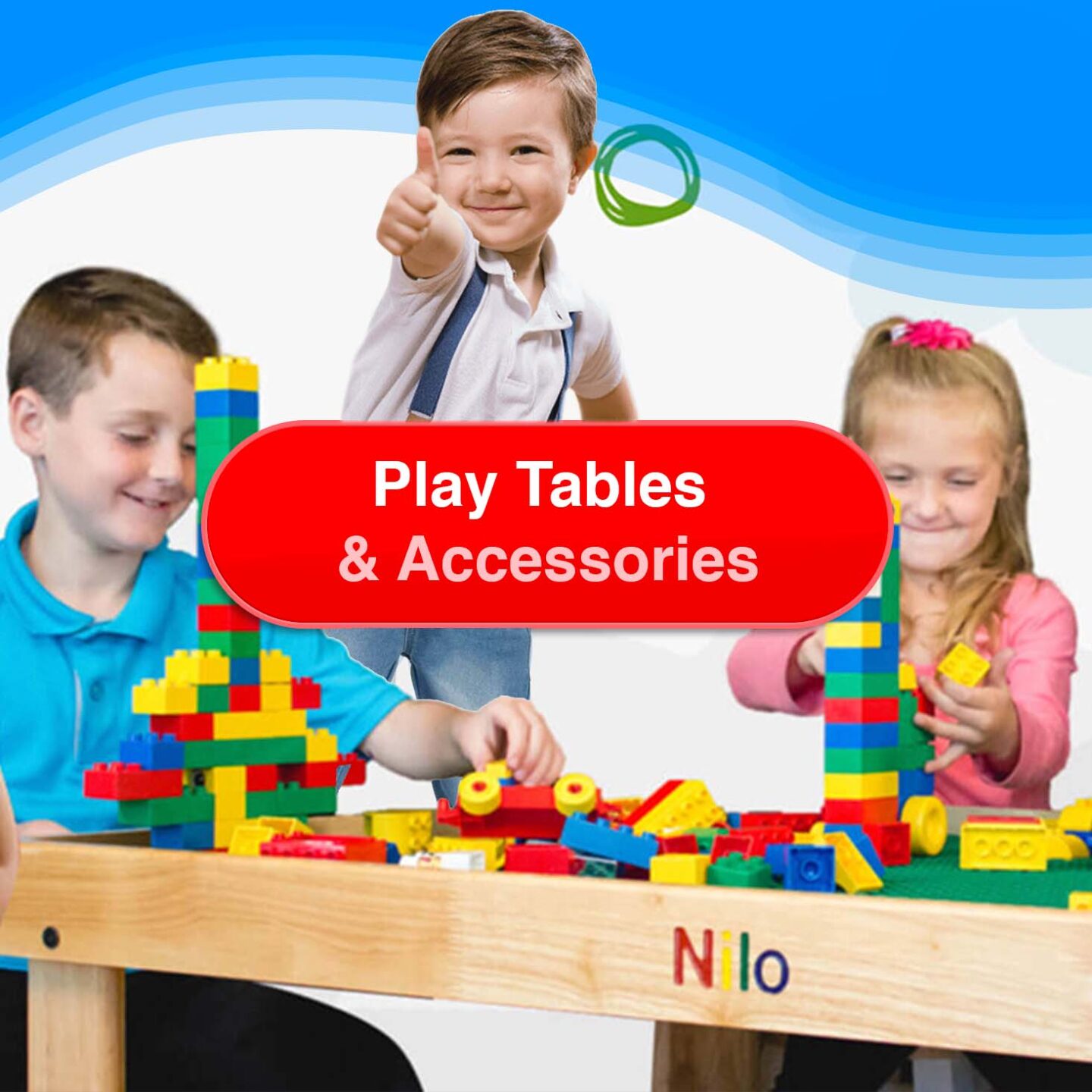 Kids Activity Tables | Board Gaming Tables | Baseplates & More! Nilo Toys