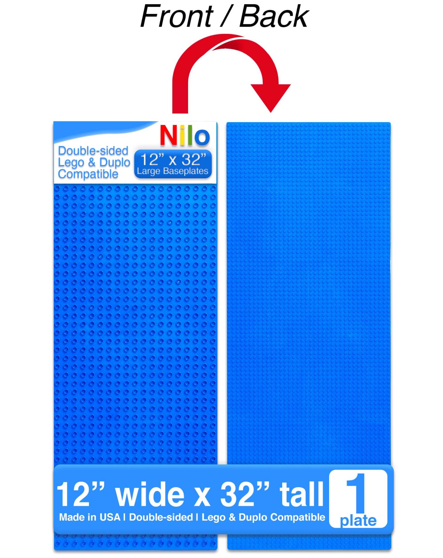 Blue Baseplate for Building Bricks or Lego - Buy Now!