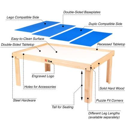Large Activity Table for Kids with Accessory Holes - Shop Now